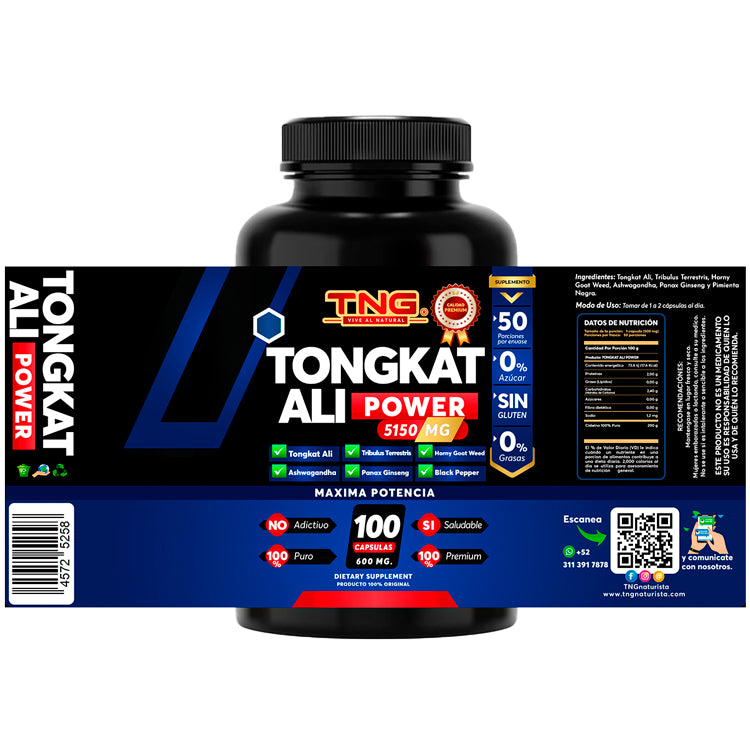 Capsulas Tongkat Ali Power 500 Mg 100 C. – Naturista TNG